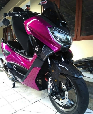 Modifikasi Nmax Hitam, Putih dan Abu Abu Terbaru 2020 - Dudungmaman07