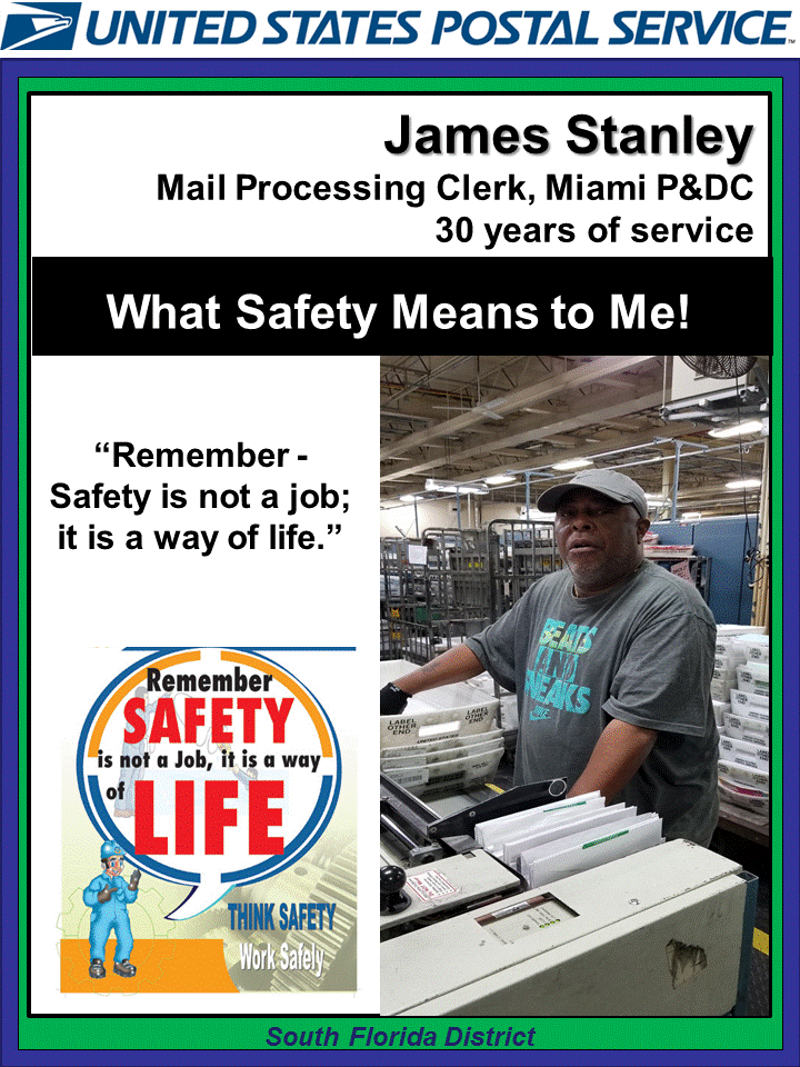 South Florida Postal Blog: 'What Safety Means to Me!'
