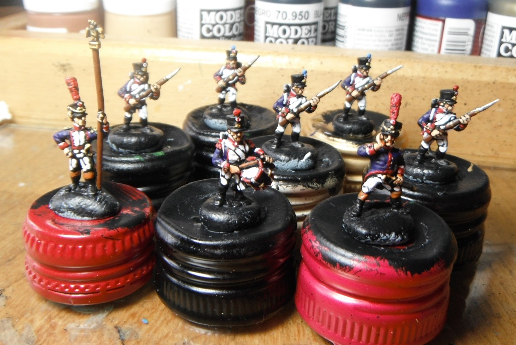 A figure painting therapy project.: Essex Miniatures - test paint.