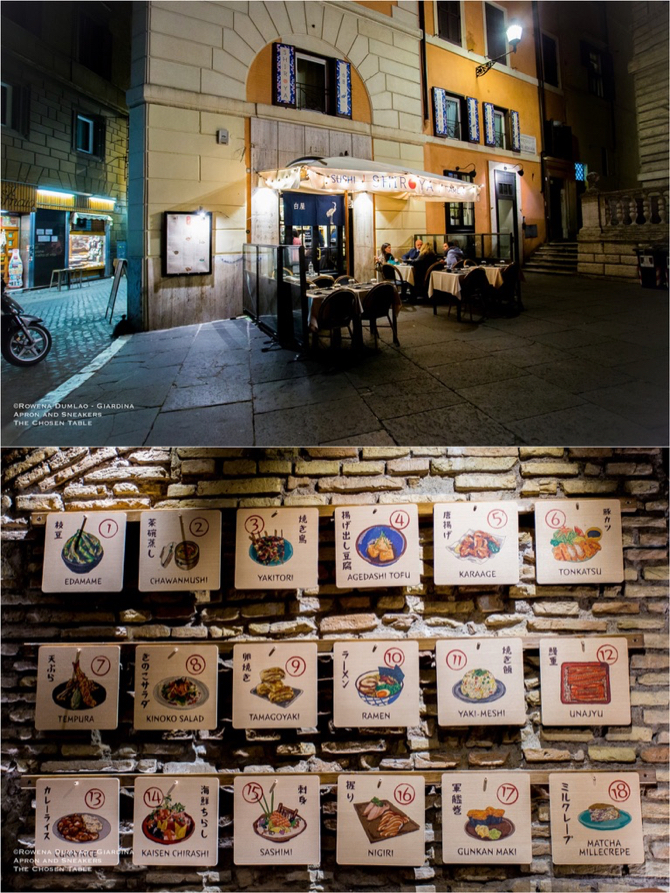 The Genuine Nipponic Cuisine of Shiroya Restaurant in Rome, Italy