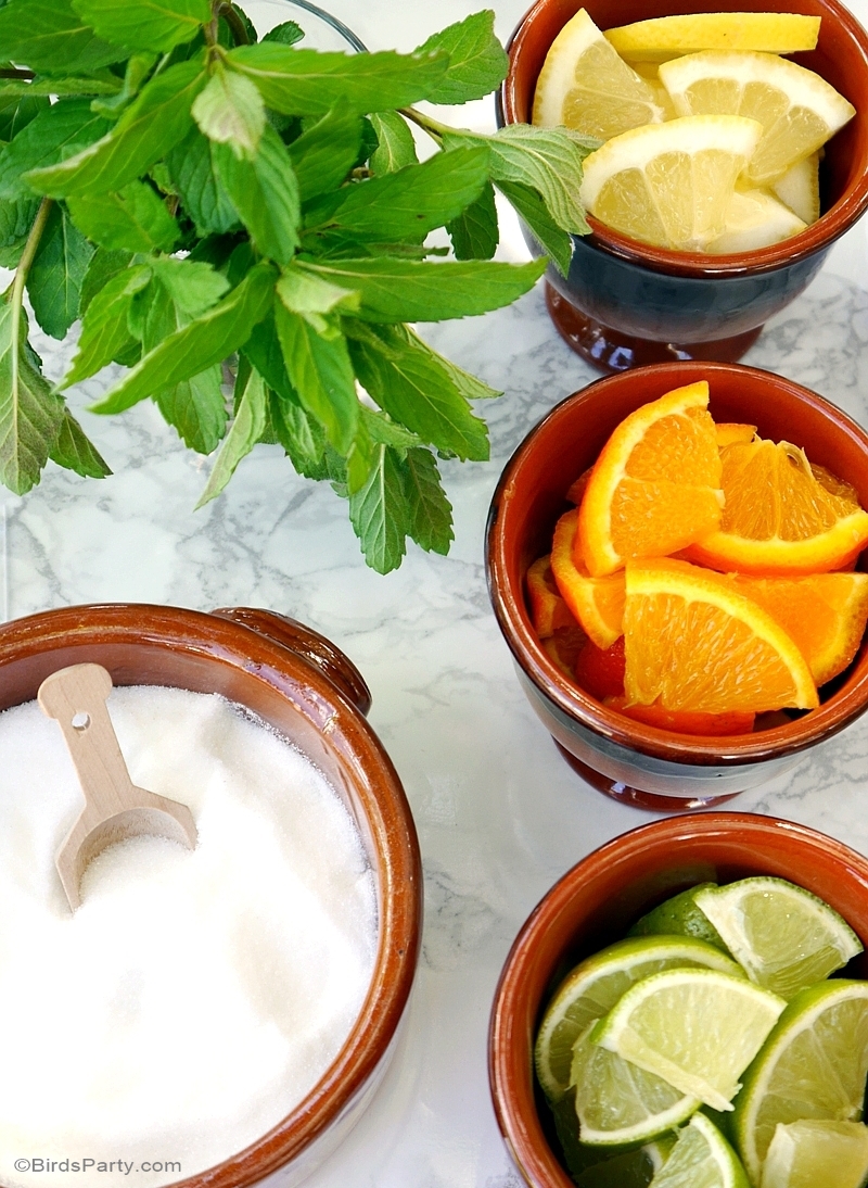 A DIY Mojito Bar with Recipe & Free Printables - Party Ideas | Party ...