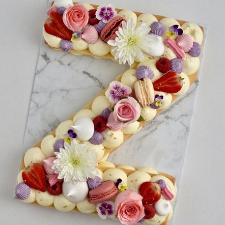 Birthday Cake With Letter Z - Birthday Letter