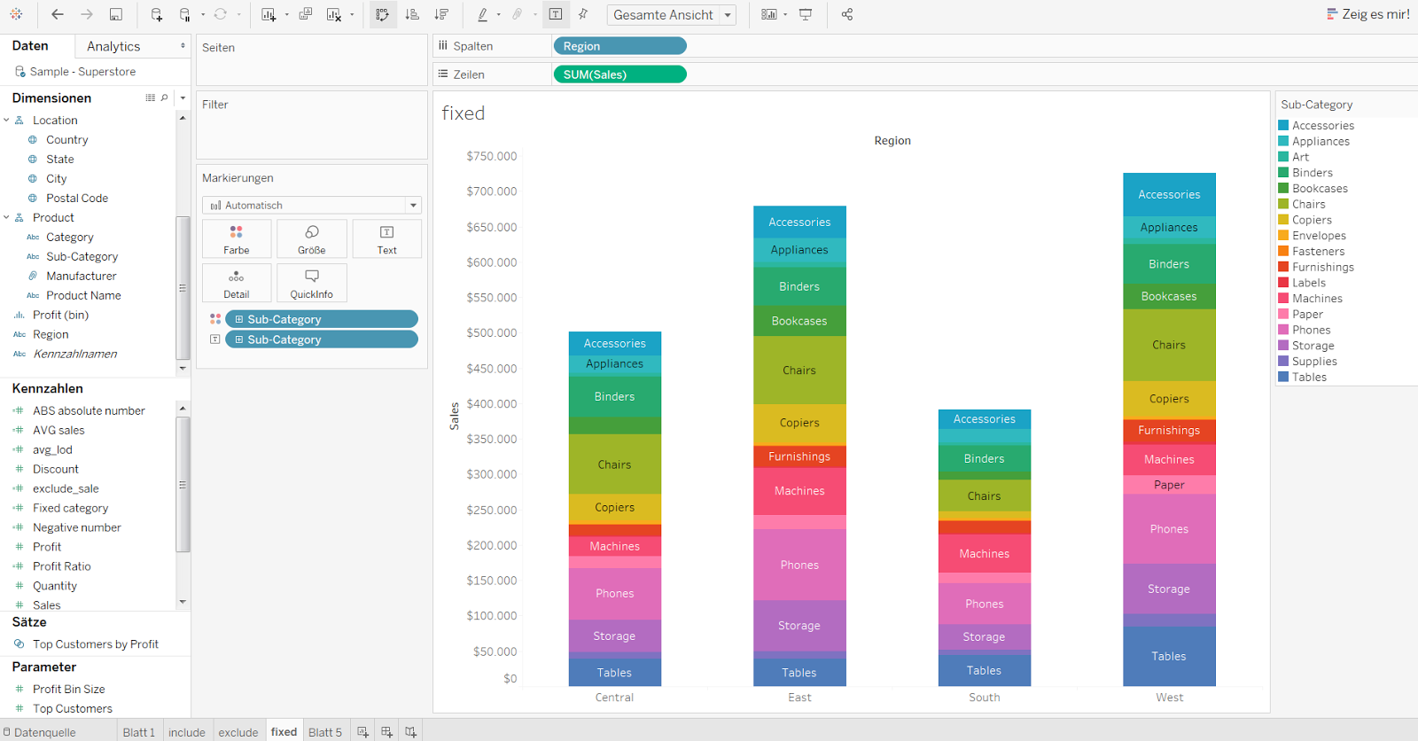 Level of Detail Expressions (LoD) in Tableau: FIXED