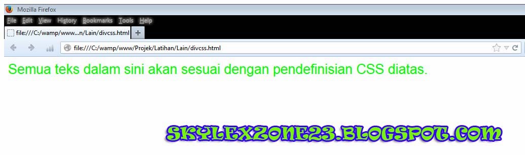 Skylex Zone CSS Div Dan CSS Span Skylex Zone CSS Div Dan CSS Span