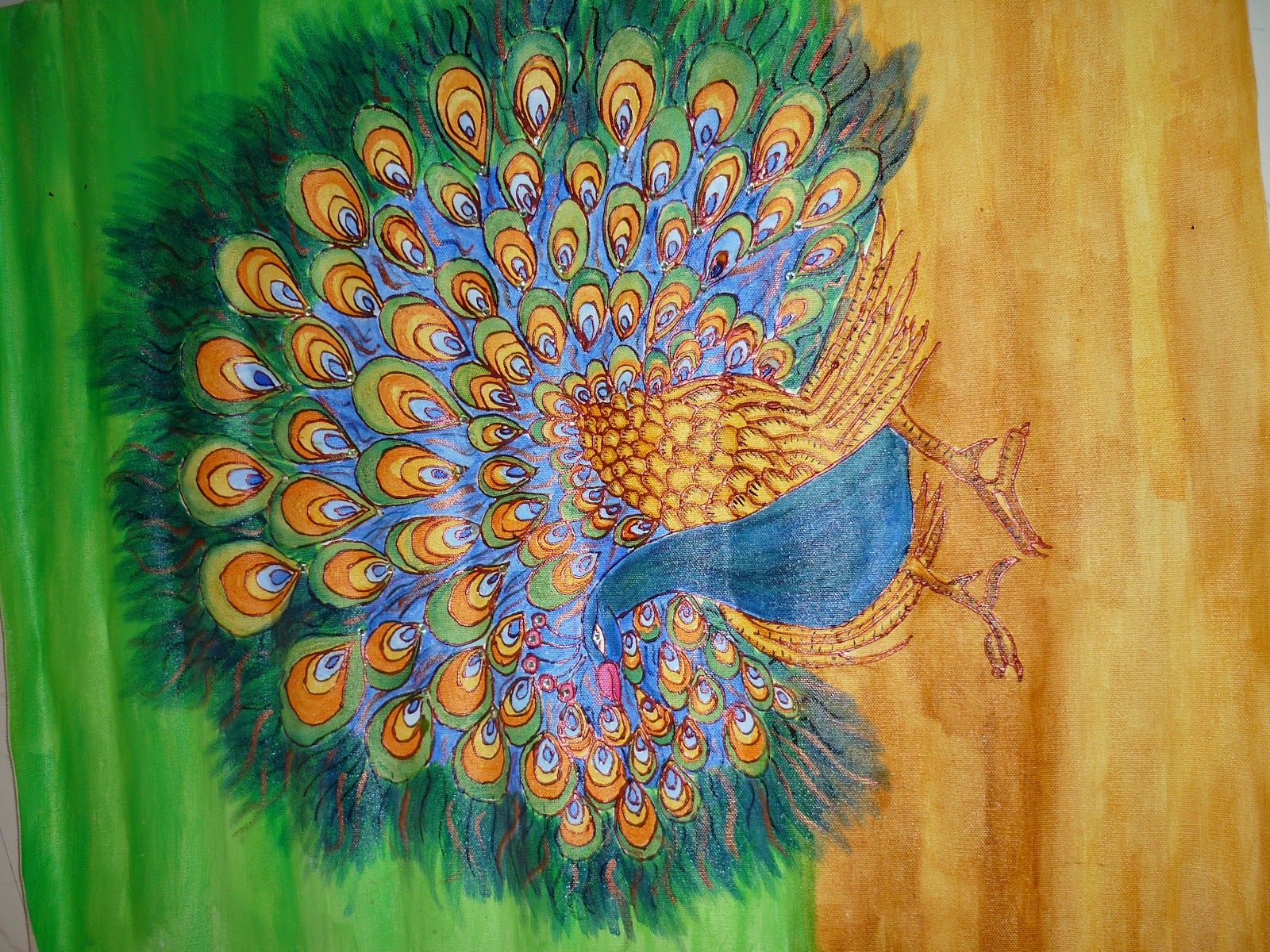 Lady Craft: Peacock Painting