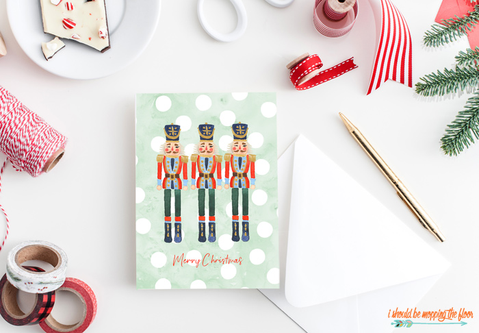 Free Printable Nutcracker Christmas Cards | i should be mopping the floor