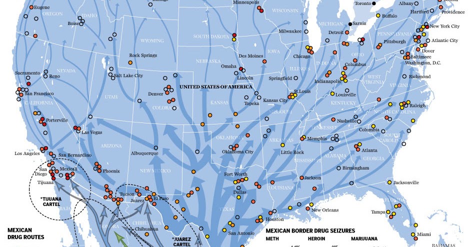 Invasion Of The Drug Cartels Vivid Maps