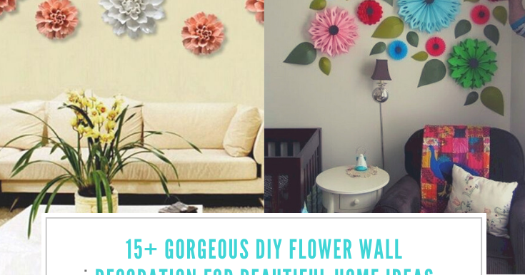 15 Gorgeous DIY Flower Wall Decoration Home Ideas