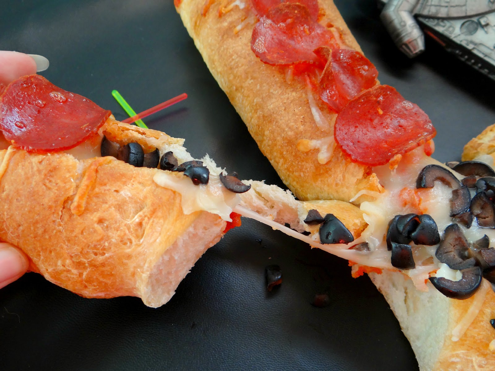 Treats & Trinkets: Crossguard Lightsaber French Bread Pizza