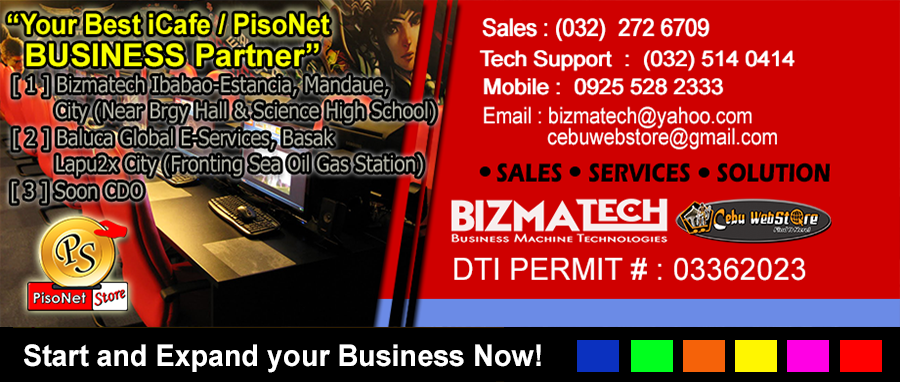 Pisonet Business Provider: Pisonet Store of Bizmatech Cebu