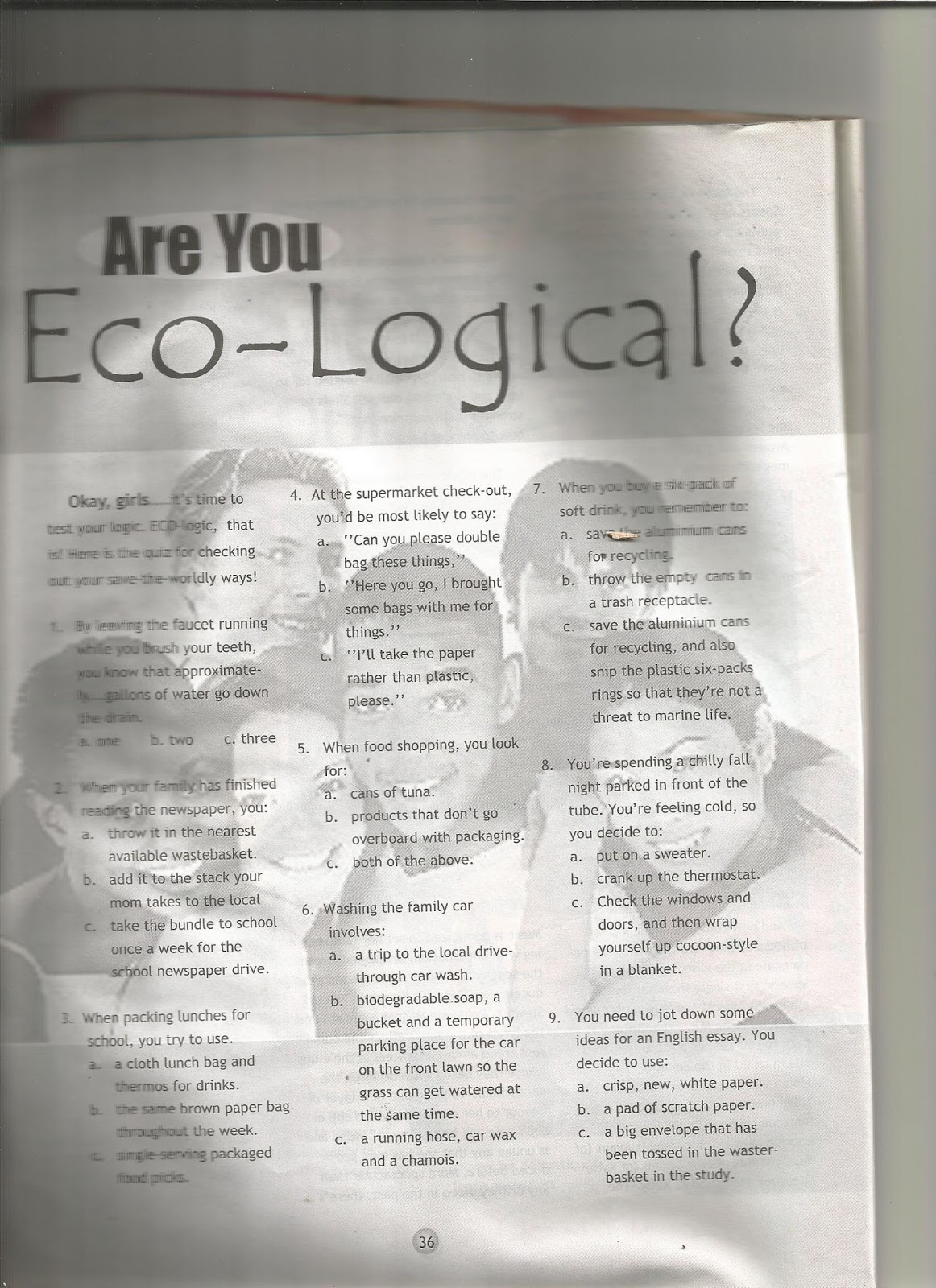 Tips : Eco-Logical?