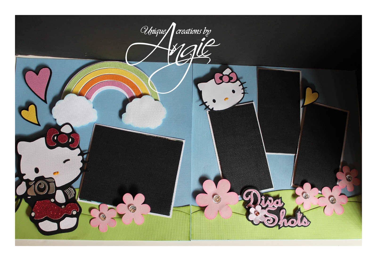 SCRAPPIN MEMORIES: Hello Kitty scrapbook layouts