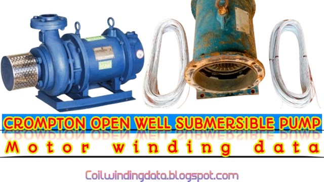 Big size submersible pump motor how to rewinding - COIL WINDING DATA
