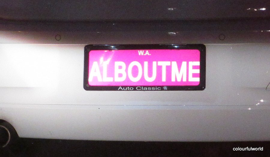 COLOURFULWORLD: Signs - Personalised Number Plates V