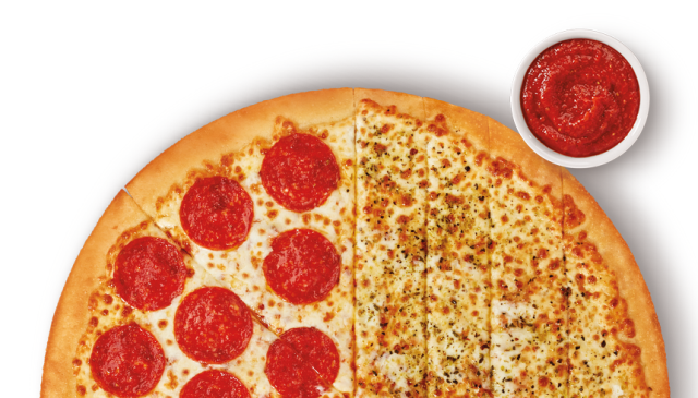 Little Caesars Tests New "Slices-N-Stix," Half Pizza, Half Italian ...