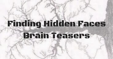 Hidden Faces Picture Brain Teasers: Observational Test