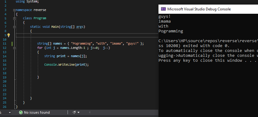 Reverse String In C#