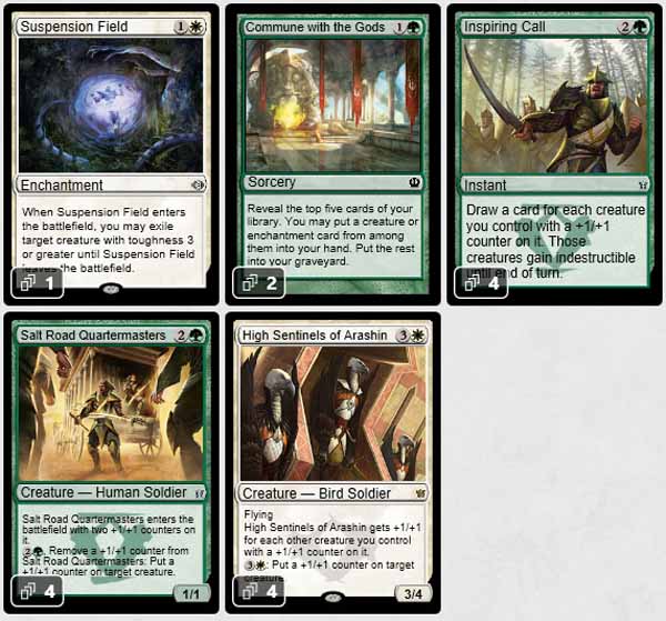 Magic the Gathering Adventures: [Standard] White Green Counters ...