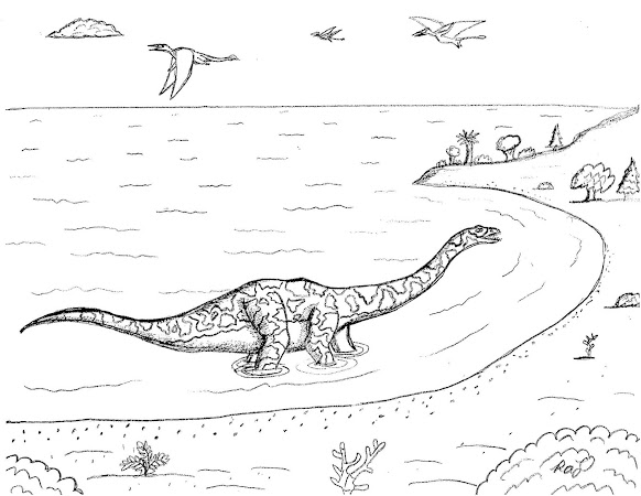 Robin's Great Coloring Pages: Sauropods from the Isle of Skye Scotland ...