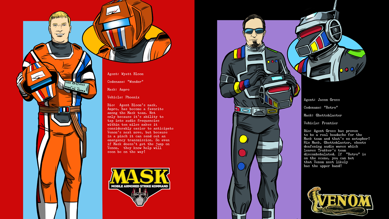 Jason and Wyatt Immortalized as M.A.S.K. Agents!