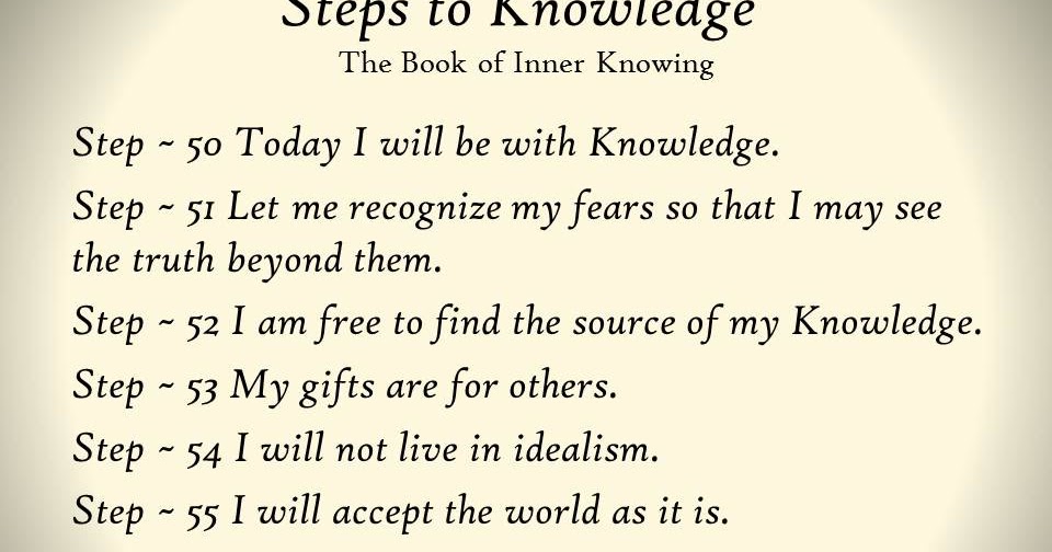 Steps to Knowledge: The Book of Inner Knowing ~ Spiritual Practices ...