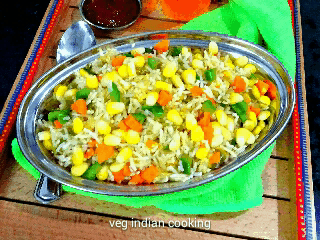 Veg Indian Cooking: Sweet Corn Fried Rice