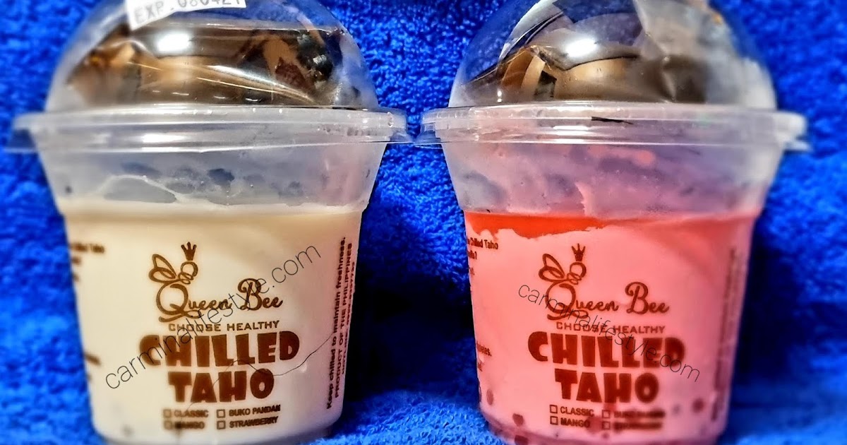 Chilled Classic Taho and Chilled Taho Strawberry from Queen Bee