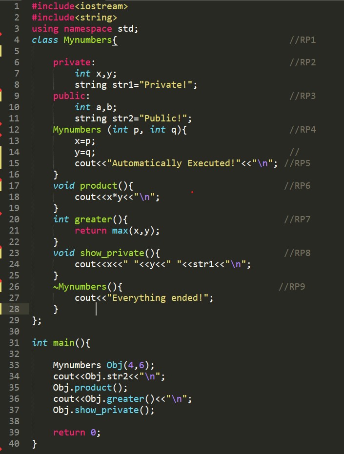 Computer Science Hub C Oop Example Code And Explanation