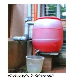 Simple gravity base rainwater harvesting