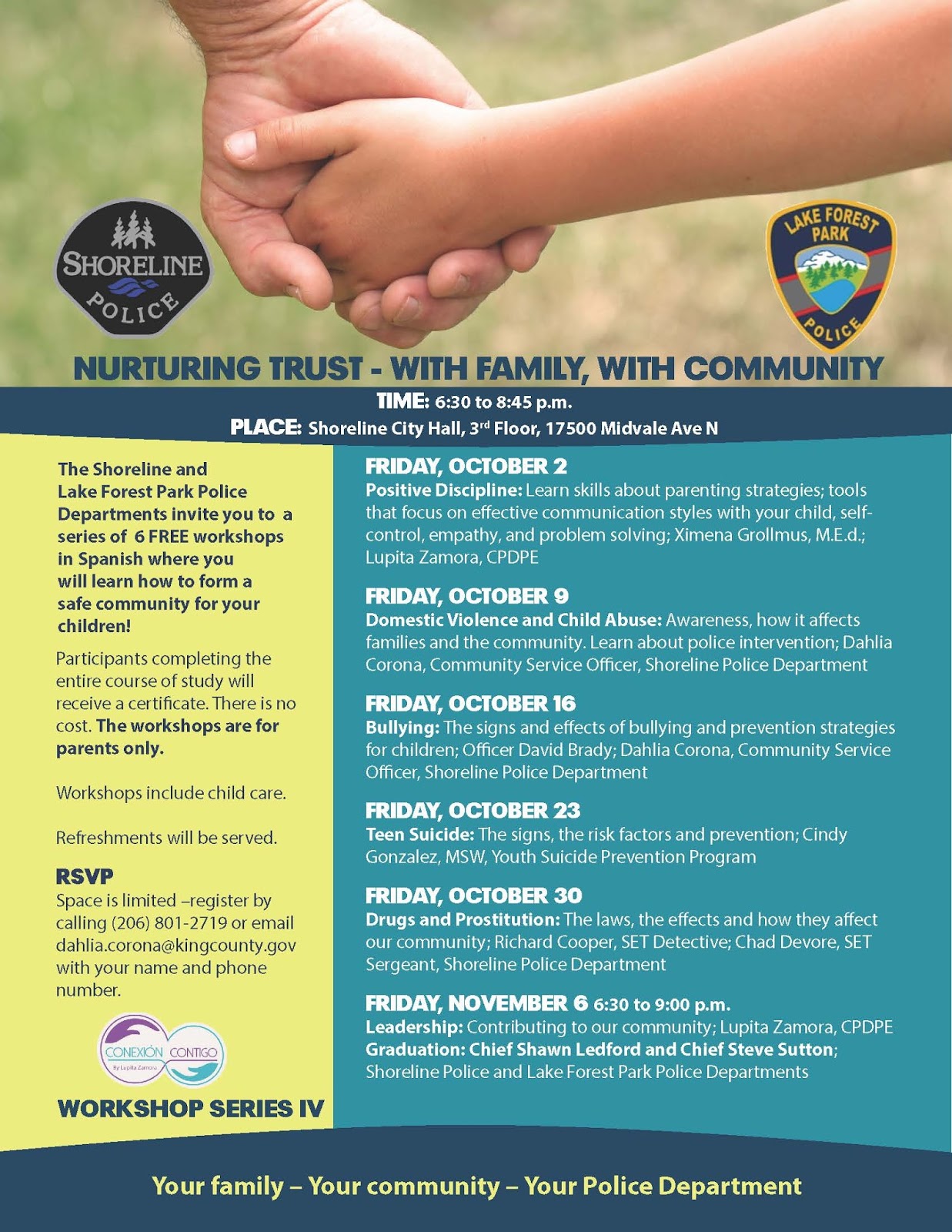 Shoreline Area News: Nurturing Trust - parent workshops in Spanish