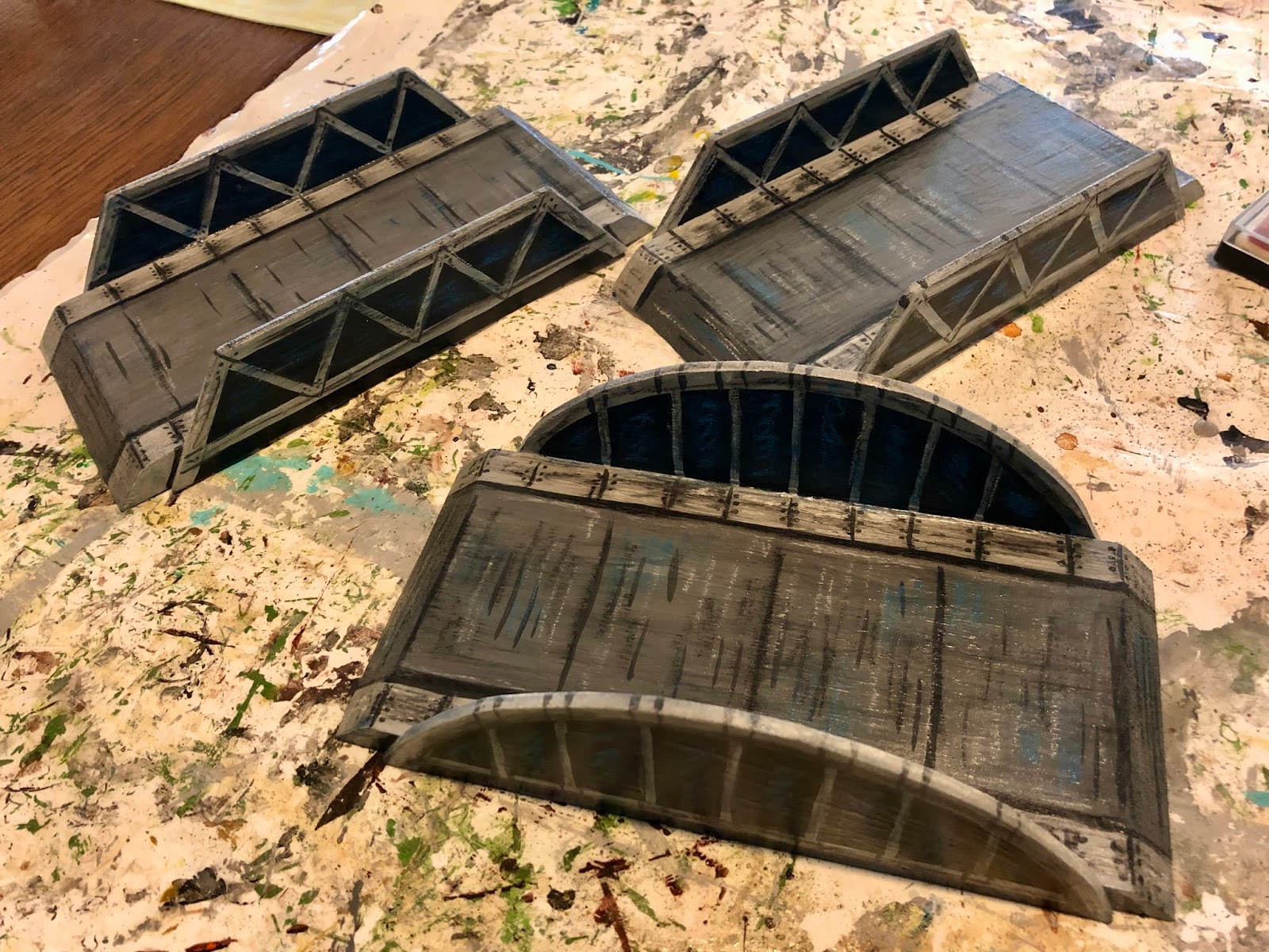 Grid based wargaming - but not always: Three bridges completed for St ...