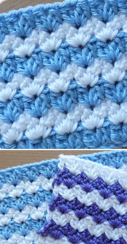 Beautiful Skills - Crochet Knitting Quilting : Crochet Cluster V-Stitch ...