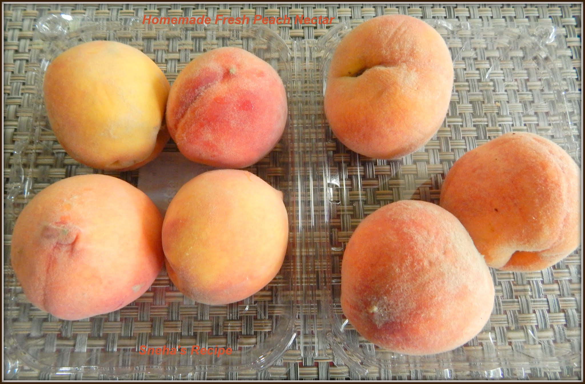 Homemade Fresh Peach Nectar#SundayFunday - Sneha's Recipe