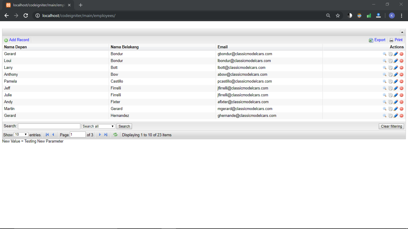 Tutorial Codeigniter Cara Mengirim Parameter Pada View Grocery Crud