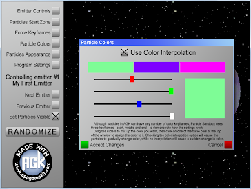 AGK Particle Sandbox DevBlog: Shiny GUI