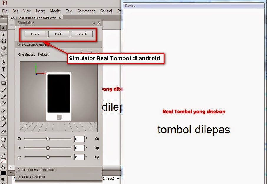 AS3 Memanfaatkan Real Button (tombol asli/bawaan) android Tutorial ...