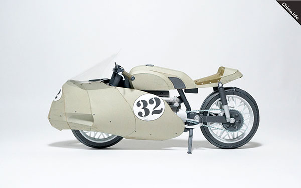 Dust Bottle Fairing Motorcycle Paper Model | Paperized Crafts