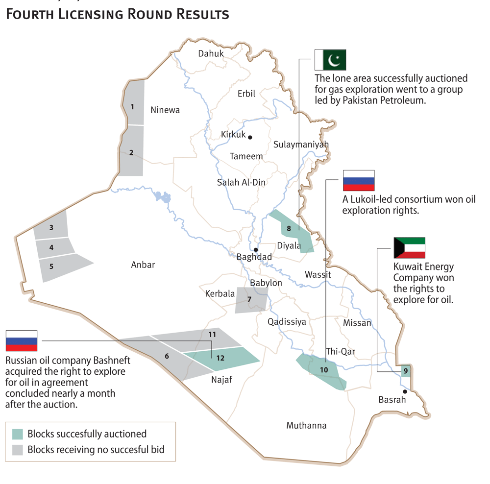 MUSINGS ON IRAQ: Map Of Iraq's Fourth Oil And Gas Auction, May 2012