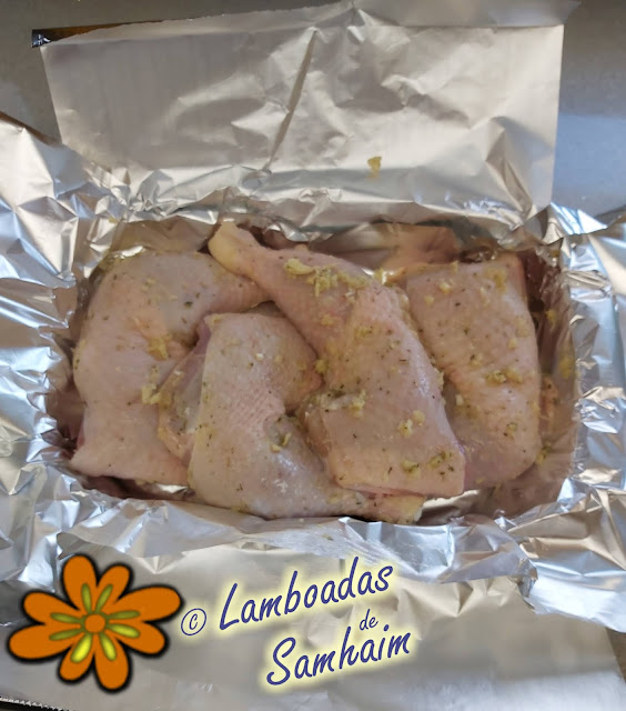 Lamboadas de Samhaim: Pollo asado a las finas hierbas con champiñones ...