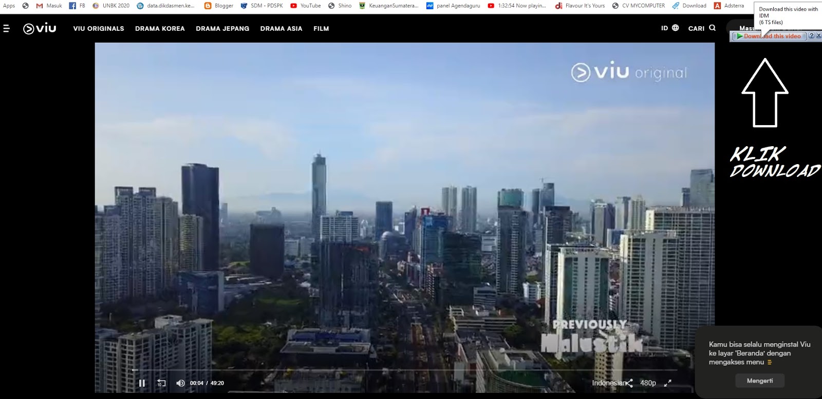 Tips Download Film dengan Laptop / Komputer - Mitra Guru
