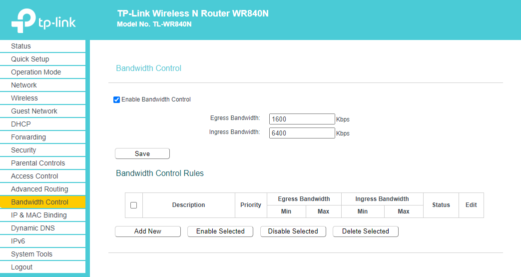 Setting TP Link TL-WR840N Untuk Mengatur Bandwidth WIFI Indihome ...