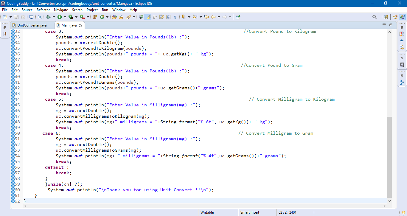 Post 7 - Build Unit Converter using Java