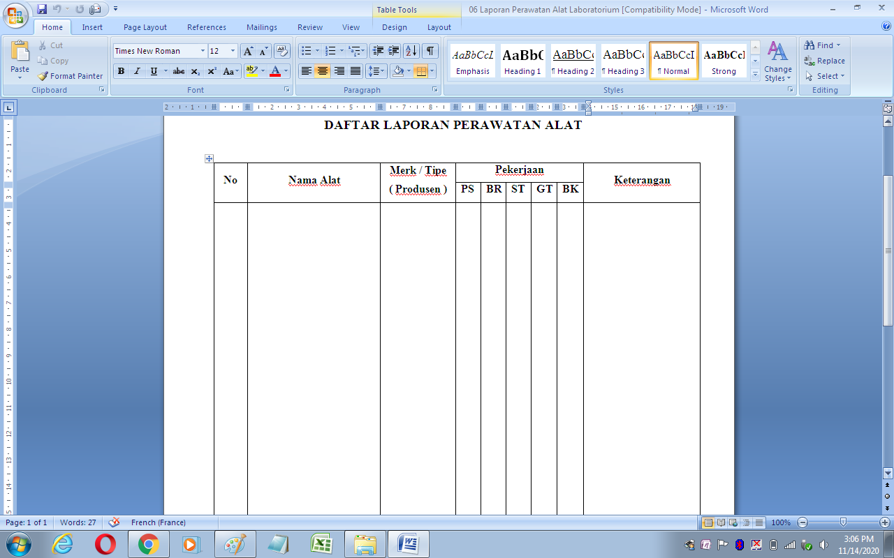 Format daftar laporan perawatan alat laboratorium biologi - antapedia.com Format daftar laporan perawatan alat laboratorium biologi - antapedia.com