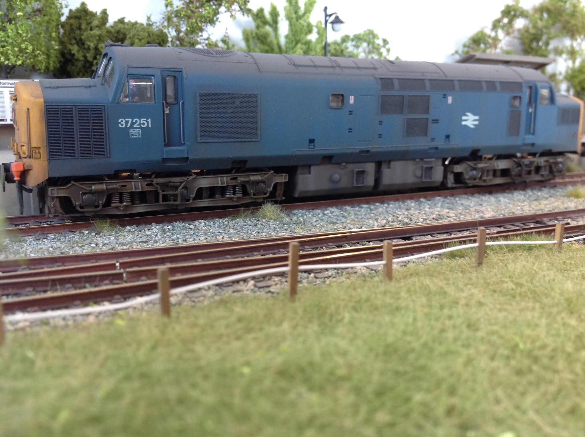 Choppers Railway: Watergate Halt: Bachmann Class 37 in BR Blue