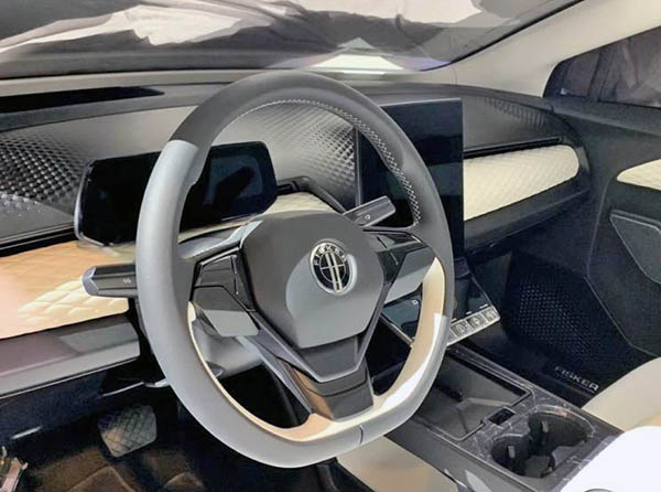 Burlappcar: Fisker Ocean interior