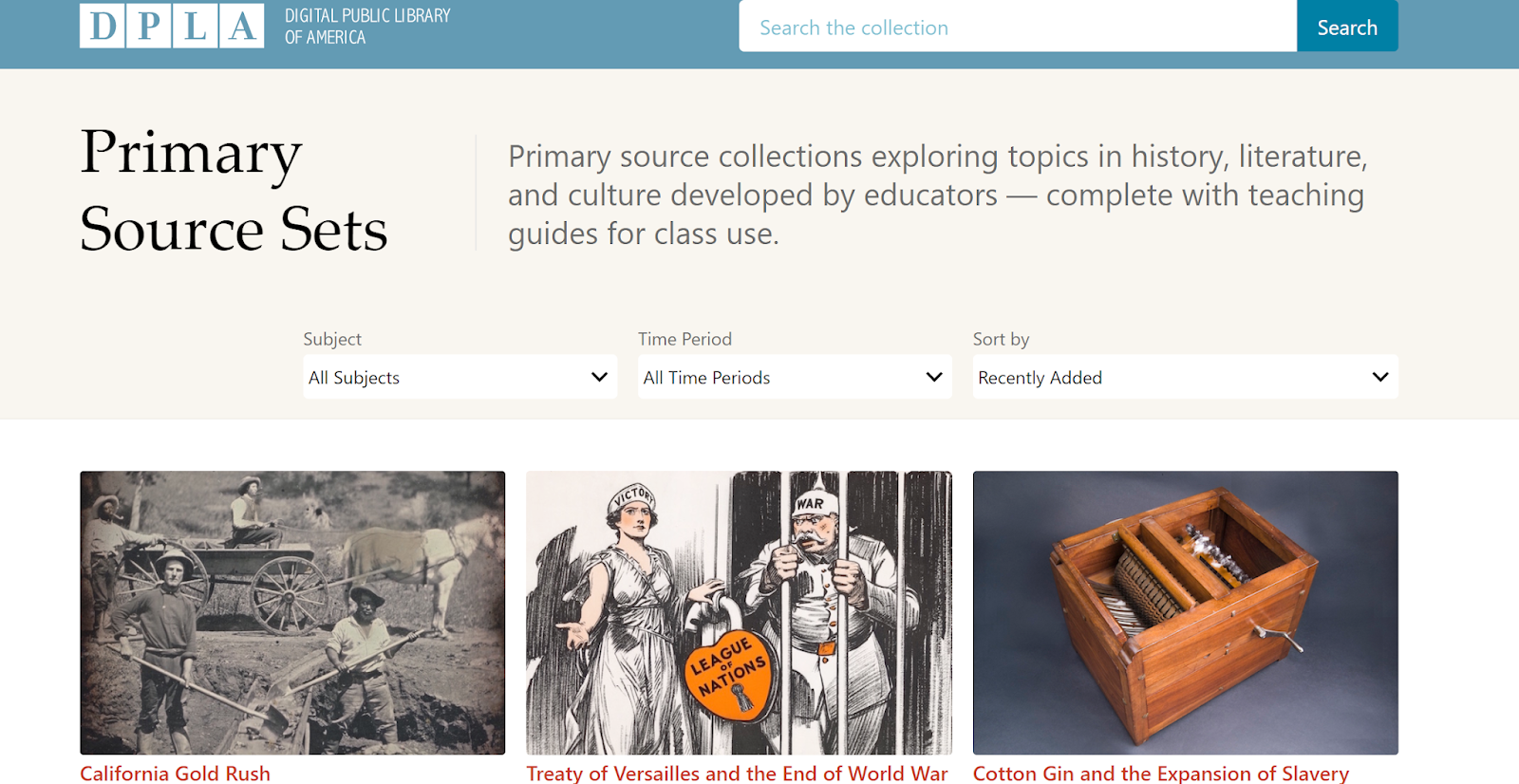 Great Sets of Primary Source Documents for U.S. History Lessons - Free ...