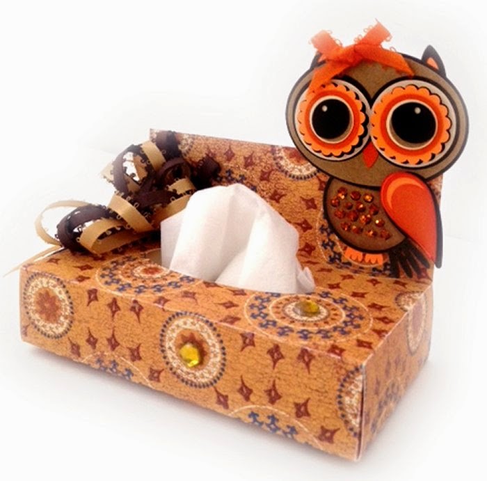Paper Craft Creations: Something to HOOT About! FALL Owl Tissue Box