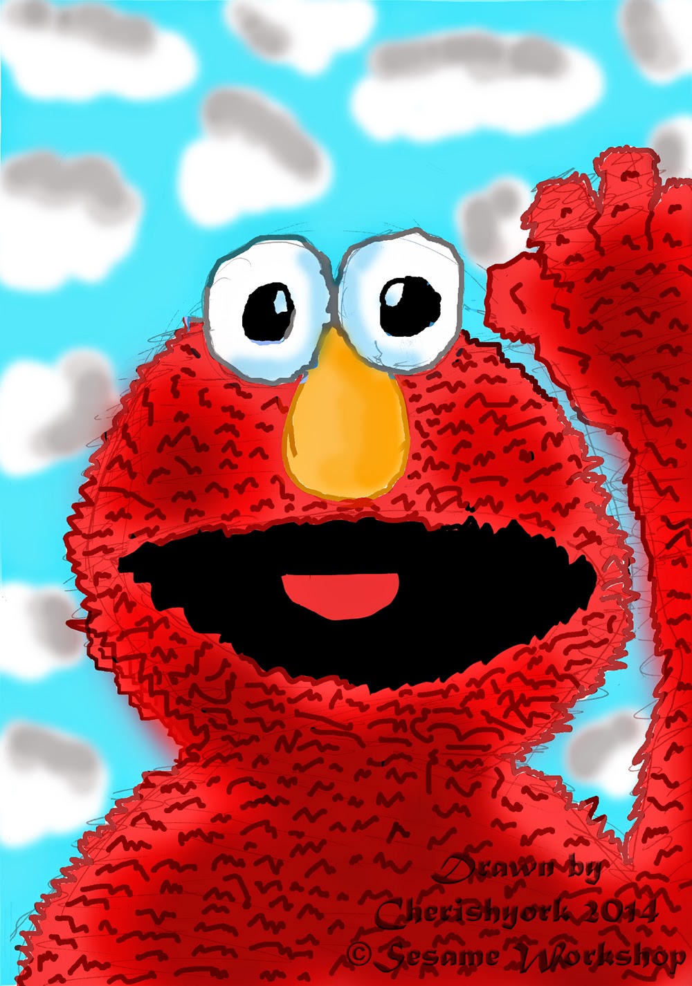 cherishyork: Fan Art Friday: Elmo from Sesame Street by Seasme Workshop ...