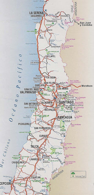 Mapa rutero chile