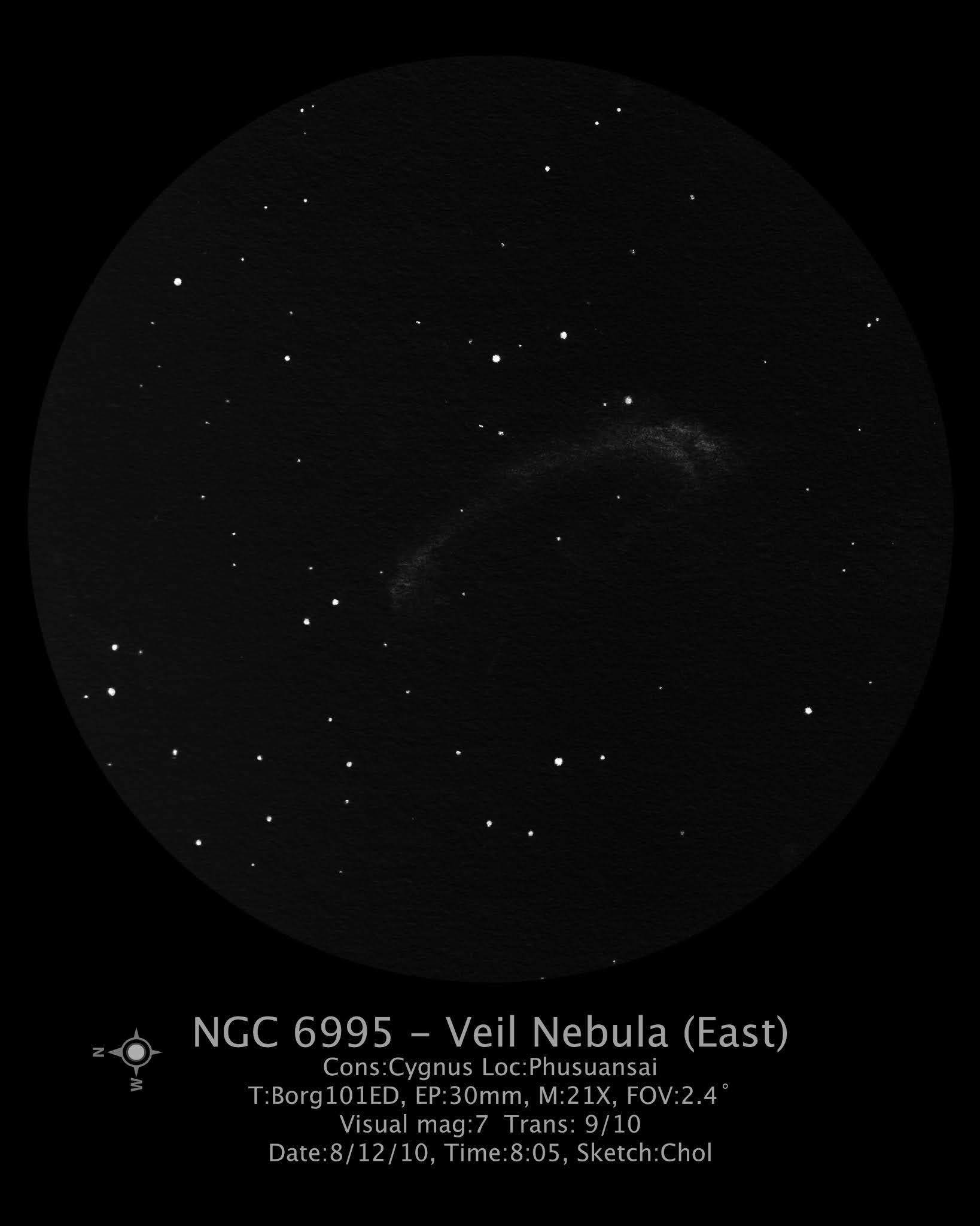 ThaiStargazers: NGC6960 & NGC6995 : Veil Nebula